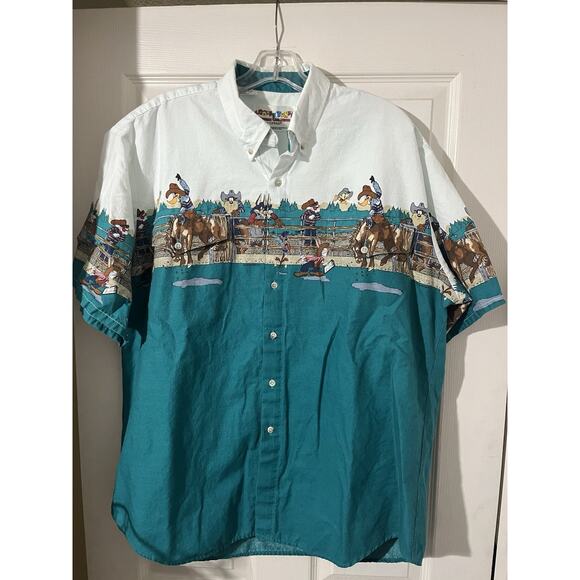 Warner Bros. | Shirts | Vintage Looney Tunes Western Collection Shirt ...
